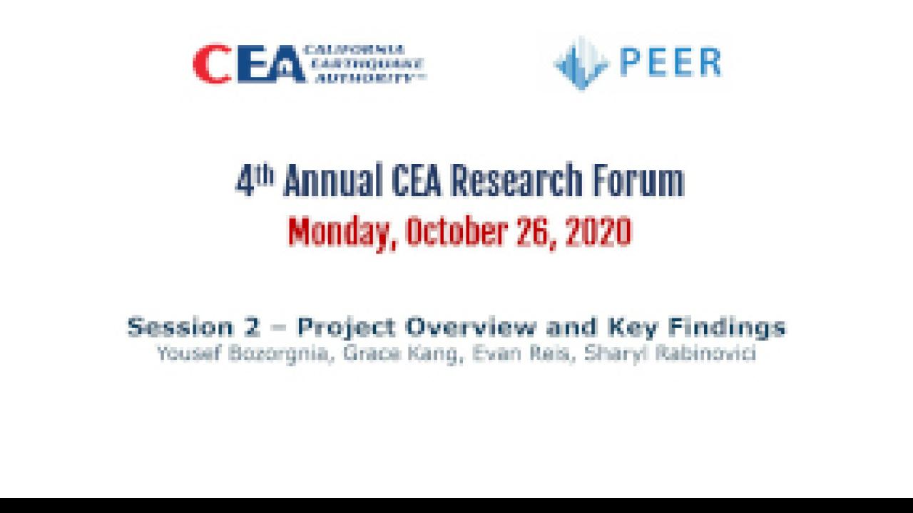 CEA/PEER Project Overview and Key Findings